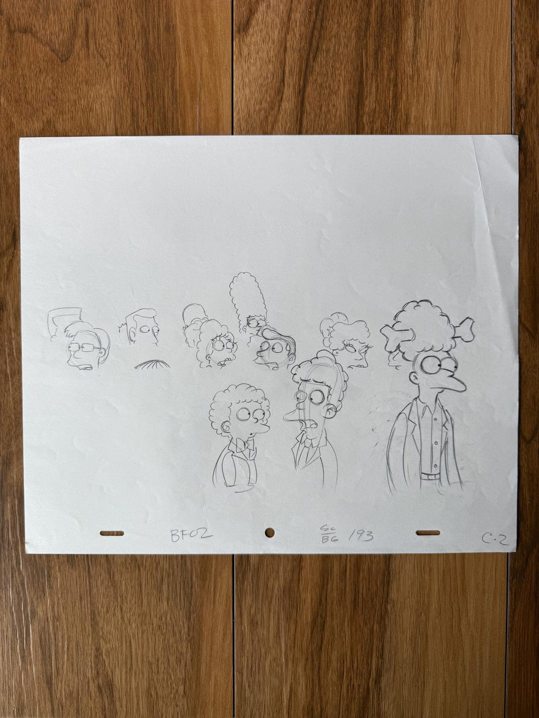 The Simpsons Original Vintage Production/animation Drawing - Sideshow ...