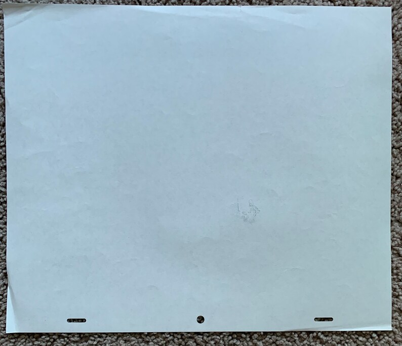 The Simpsons Original Vintage Production/animation Drawing - Tiny Homer ...