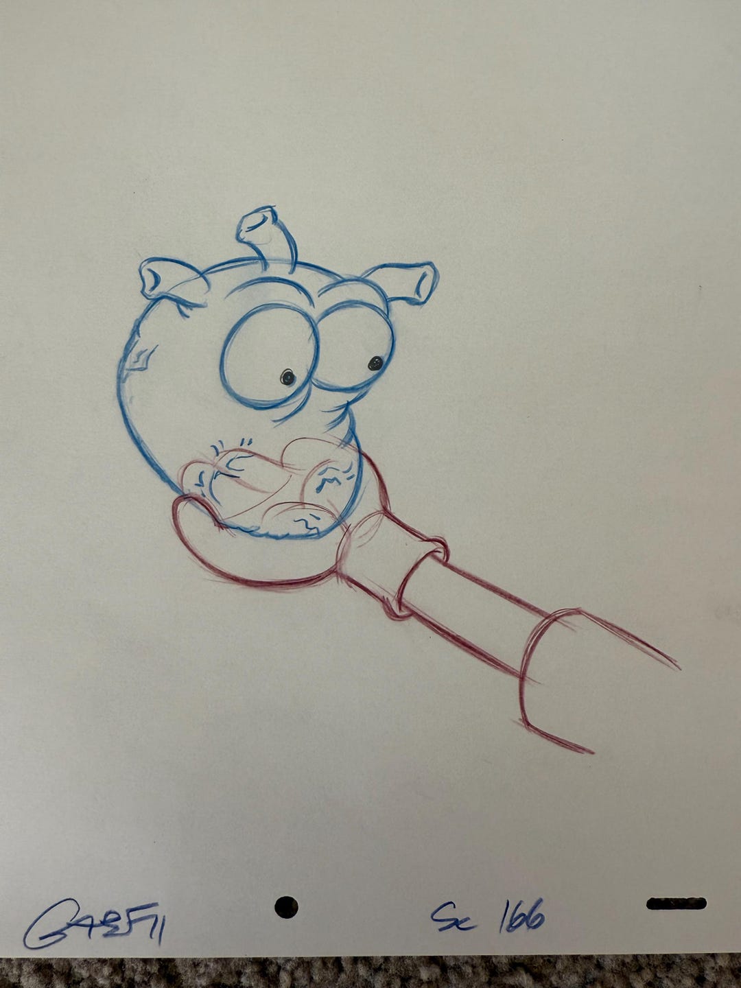 The Simpsons Original Vintage Production/animation Drawing Set of Two ...