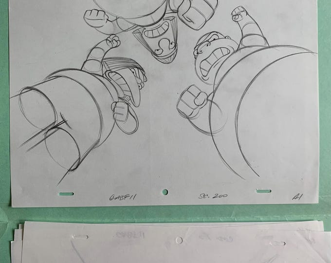 The Simpsons Vintage Production/animation Drawings - in Original File ...