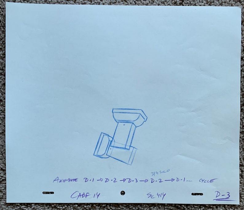 The Simpsons Original Vintage Production/animation Drawing - Toilets ...