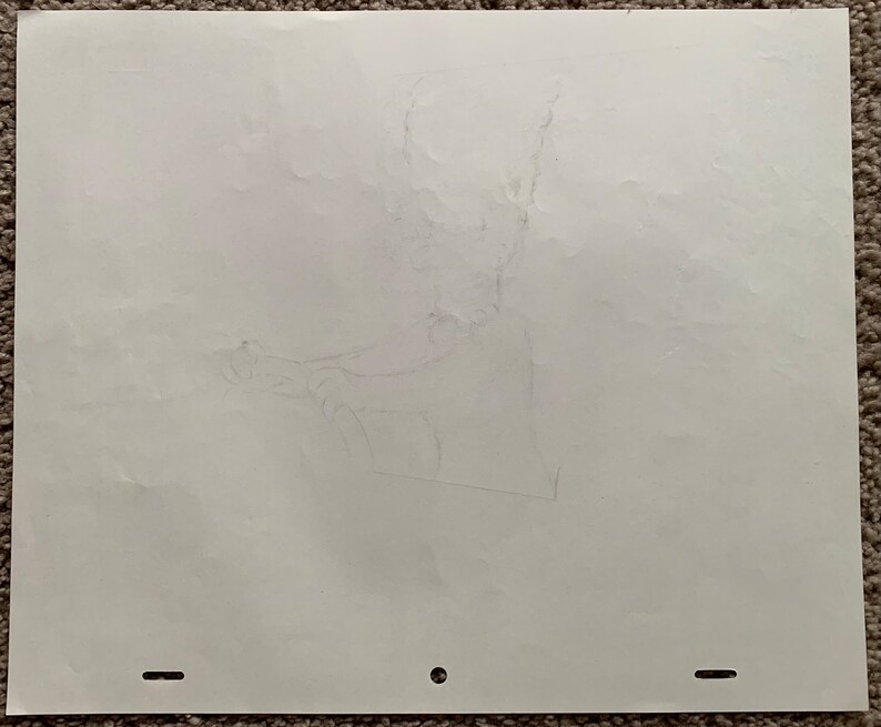 The Simpsons Original Vintage Production/animation Drawing marge ...