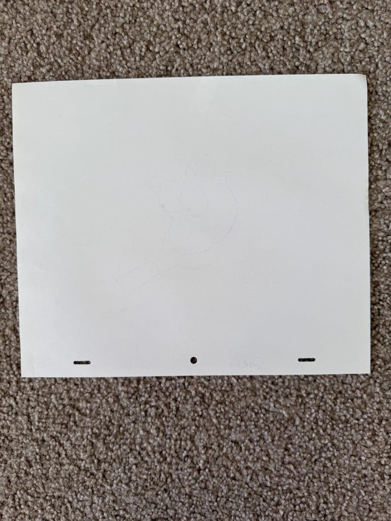 The Simpsons Original Vintage Production/animation Drawing Set of Two ...