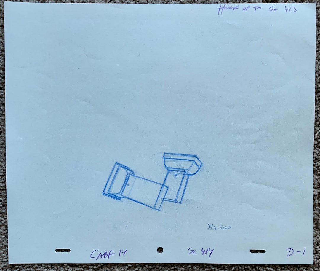 The Simpsons Original Vintage Production/animation Drawing - Toilets ...