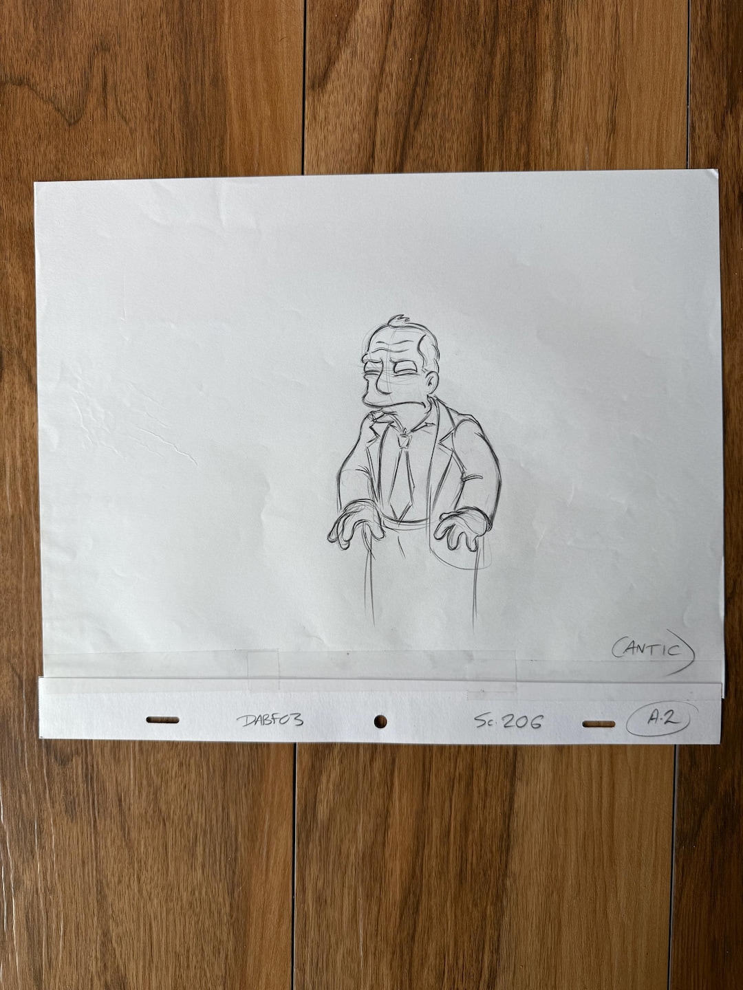 The Simpsons Original Vintage Production/animation Drawing - Gil ...