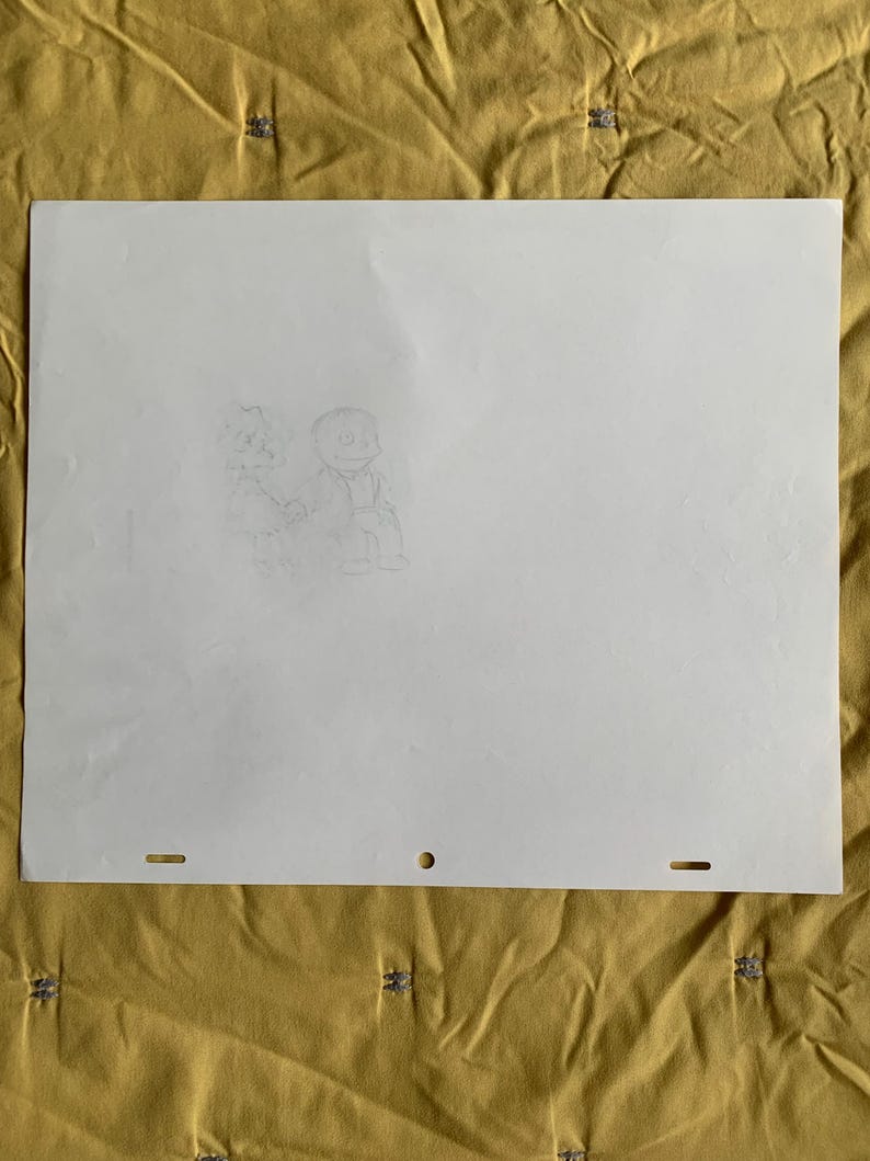 The Simpsons Original Vintage Production/animation Drawings Ralph ...