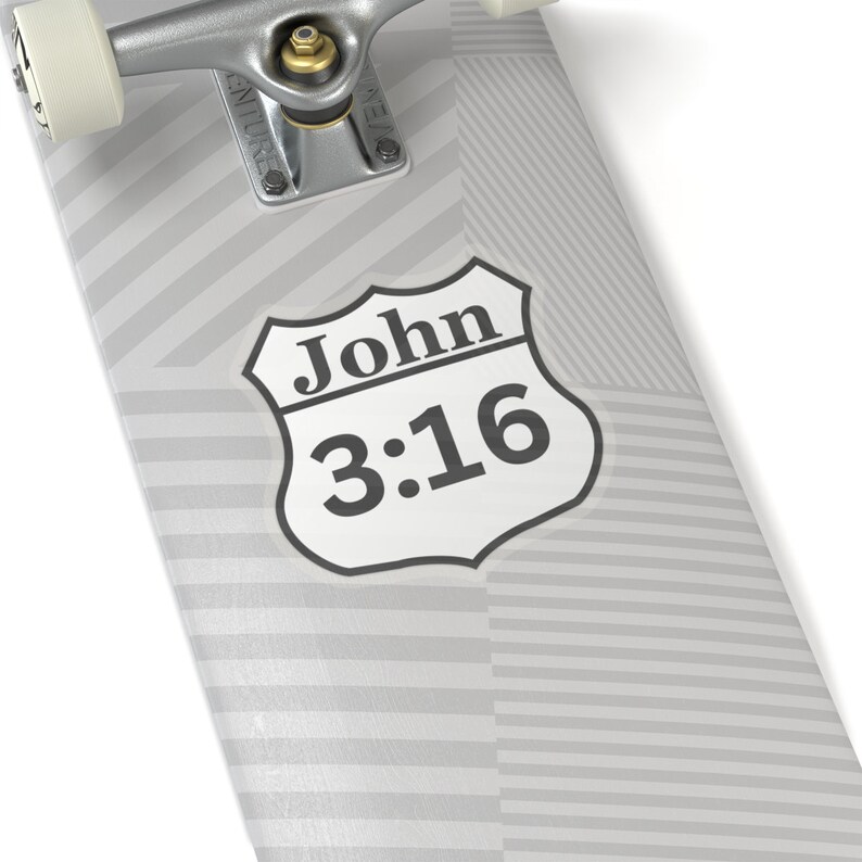 John 316 Sticker, Bible Verse Sticker, God, Jesus, Bible, Christianity ...