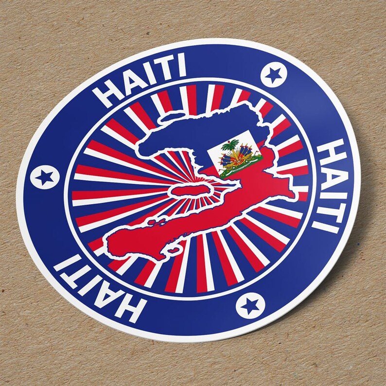Haiti Sticker Vintage Waterproof for Laptop, Car, Book, Water Bottle ...