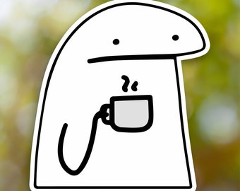 Flork Crying Meme Sticker, Funny Sticker Waterproof for Laptop, Car ...