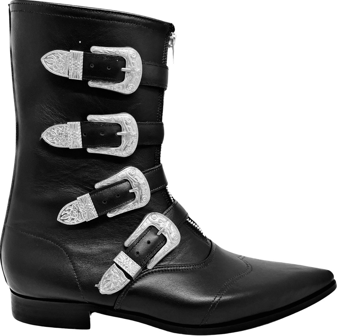 Isaac 4 Cowboy Buckle Winklepicker Boot - Etsy