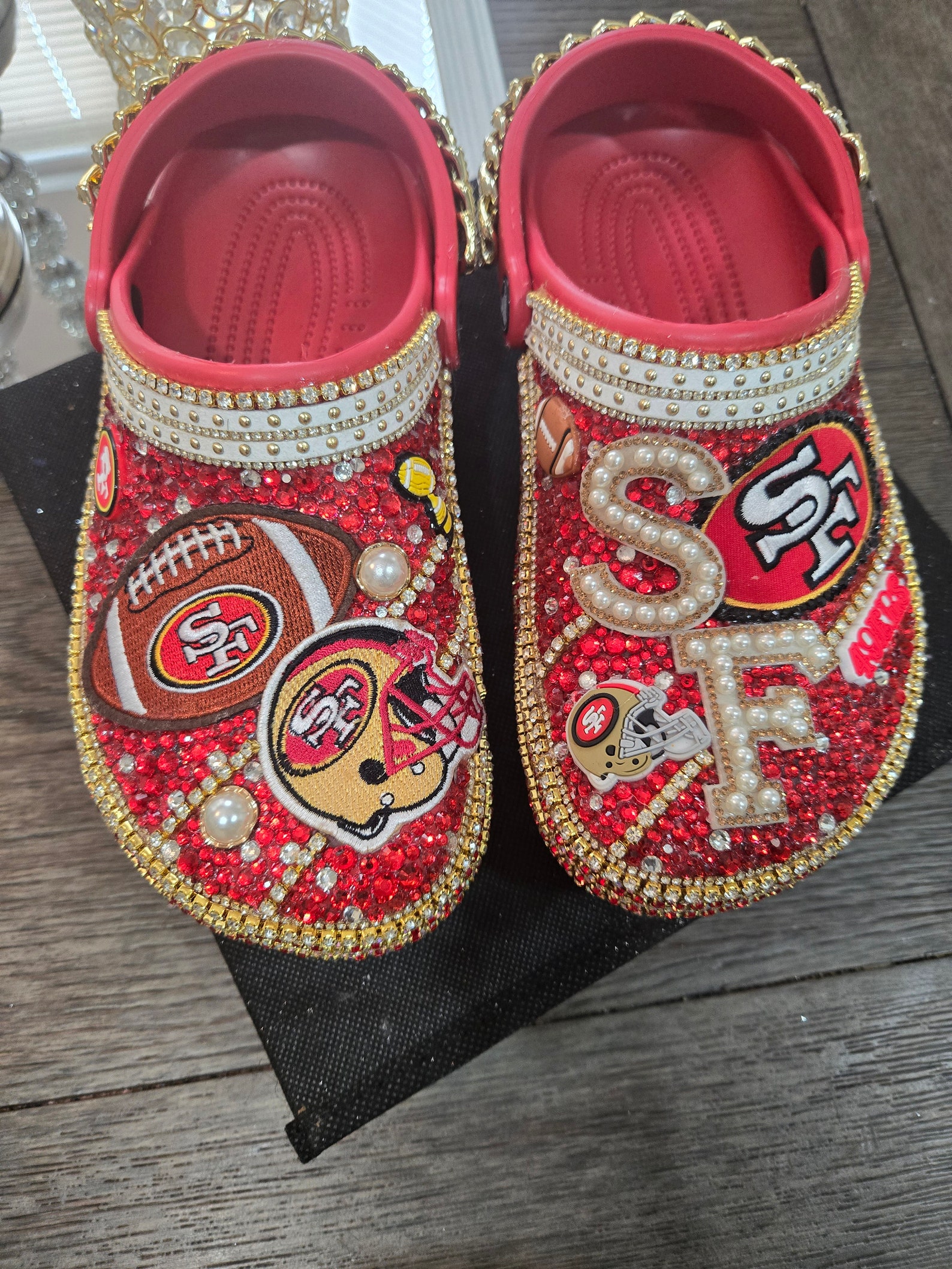 Custom Football Crocs - Etsy