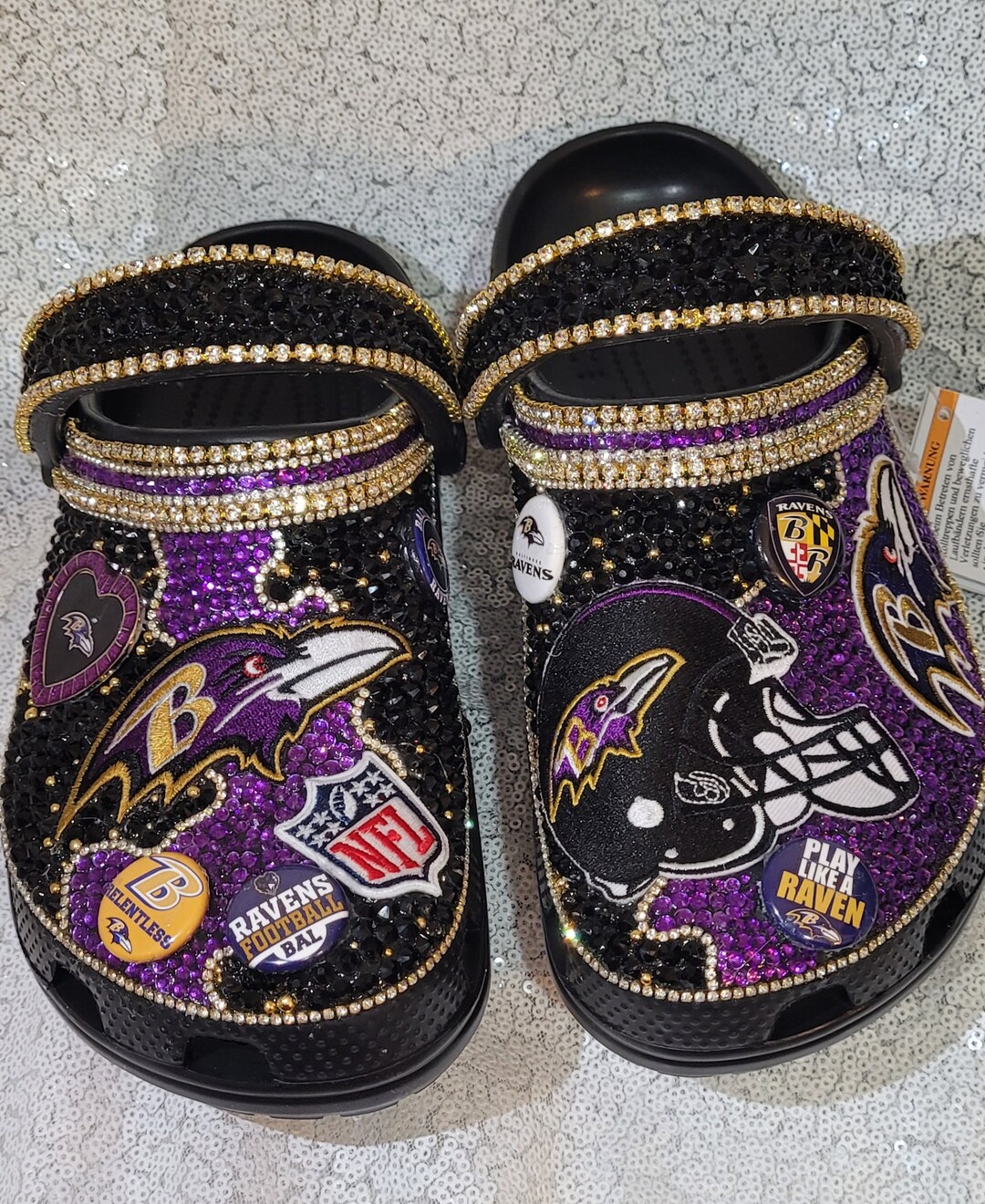 Custom Football Crocs - Etsy