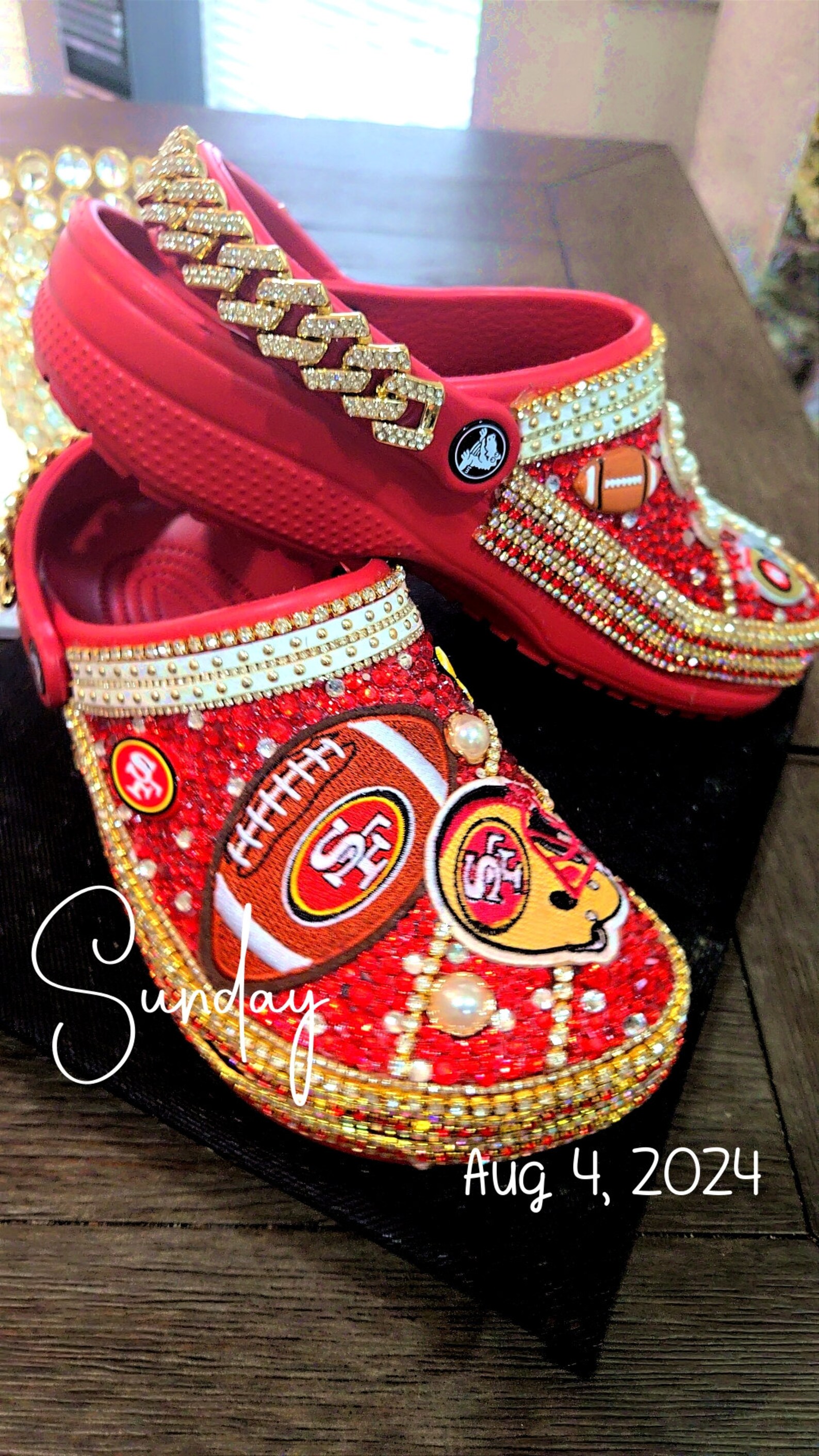 Custom Football Crocs - Etsy