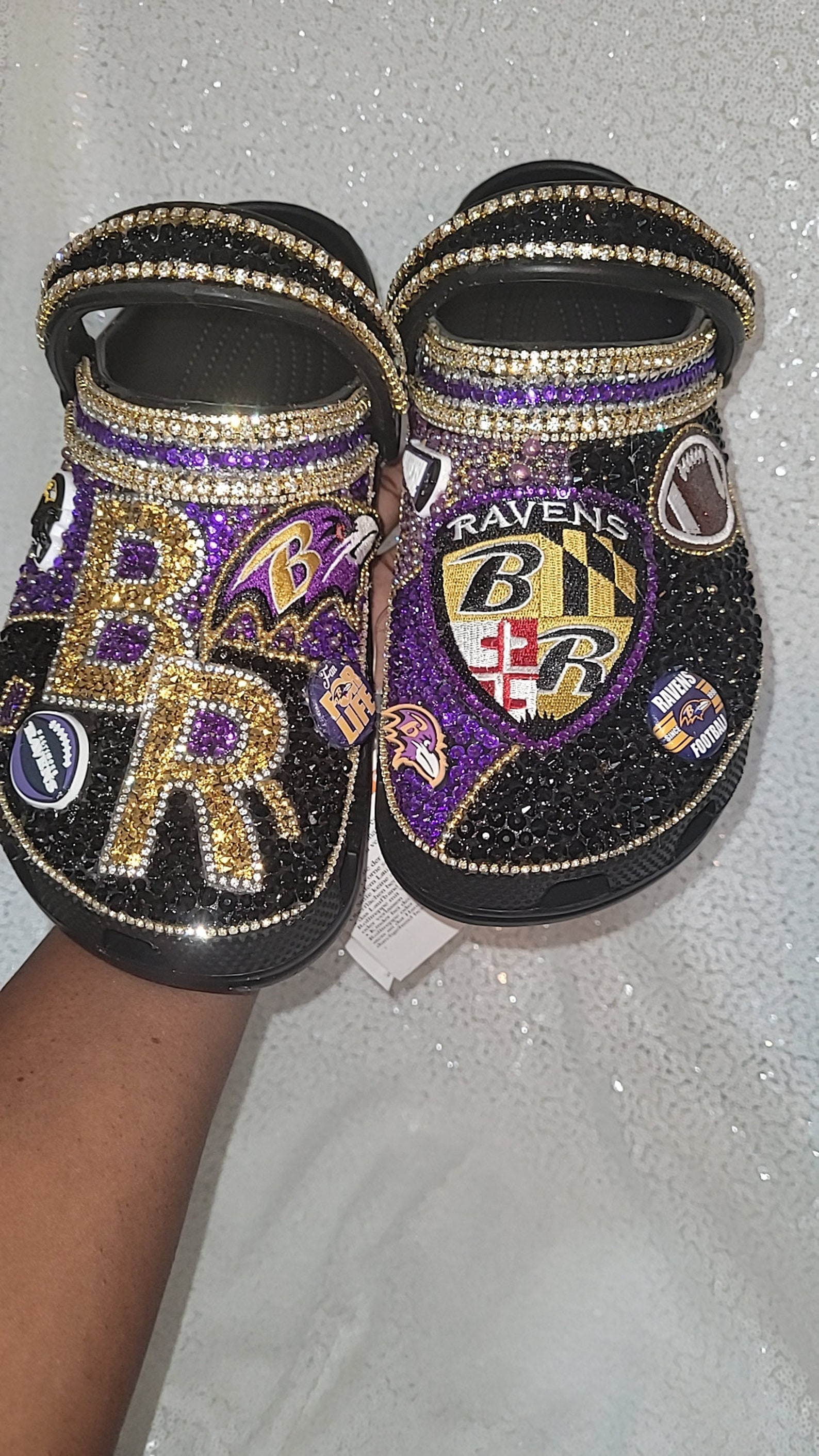 Custom Football Crocs - Etsy