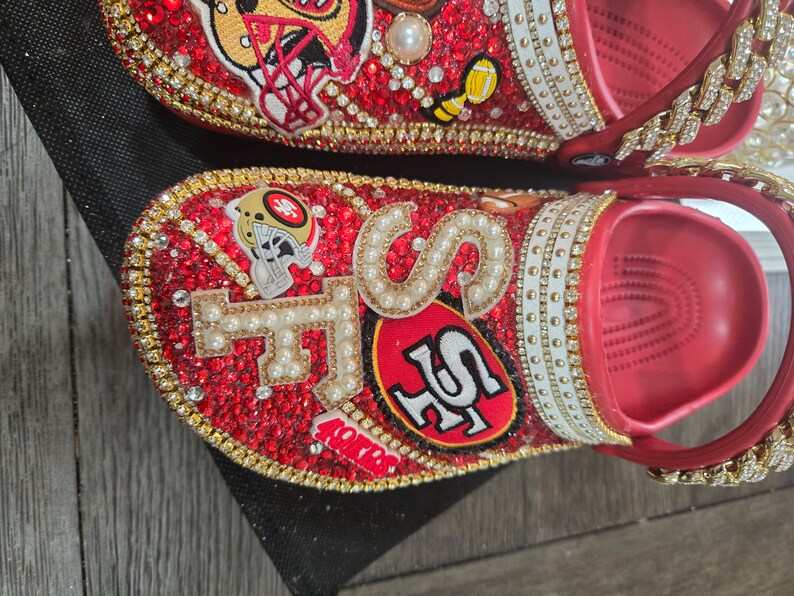 Custom Football Crocs - Etsy