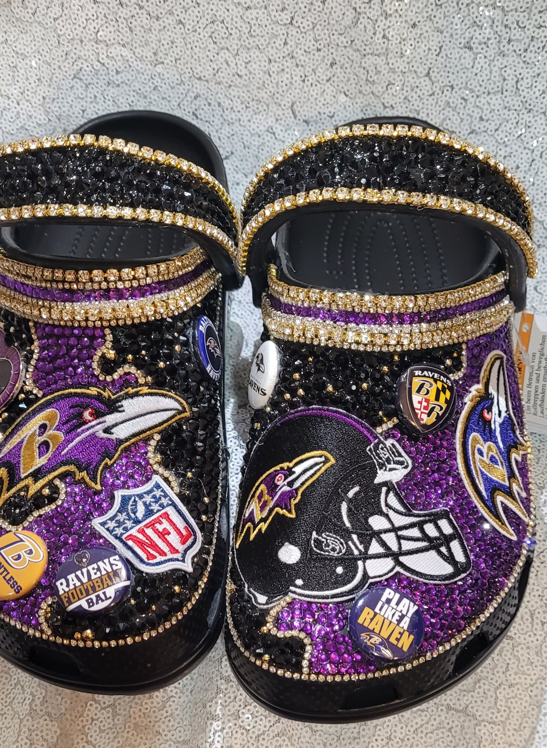 Custom Football Crocs - Etsy