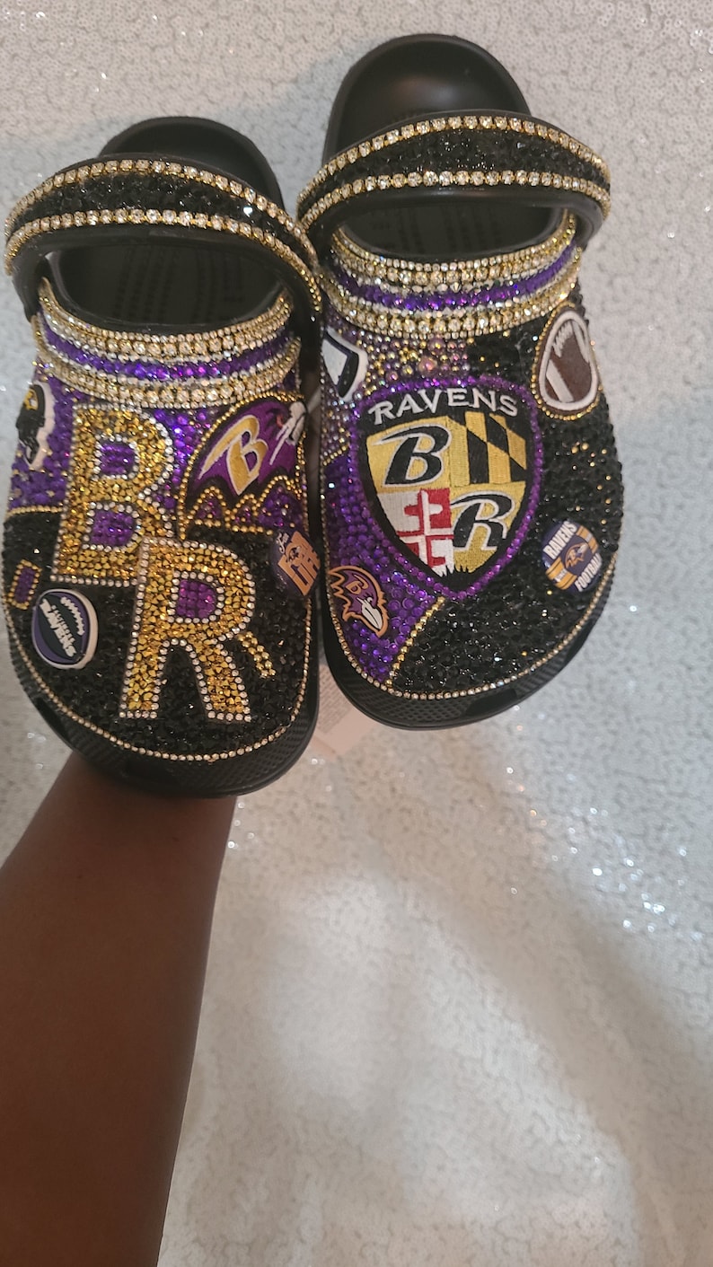 Custom Football Crocs - Etsy