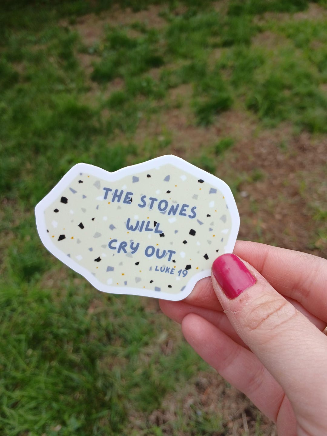 The Stones Will Cry Out Sticker: Christian Bible Verse Vinyl Decal - Etsy