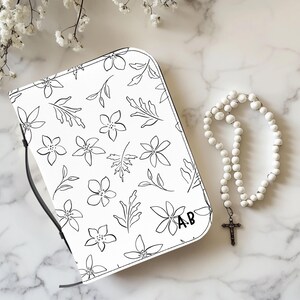 Personalized Floral Bible Cover - Christian Gift for Women - Scripture ...