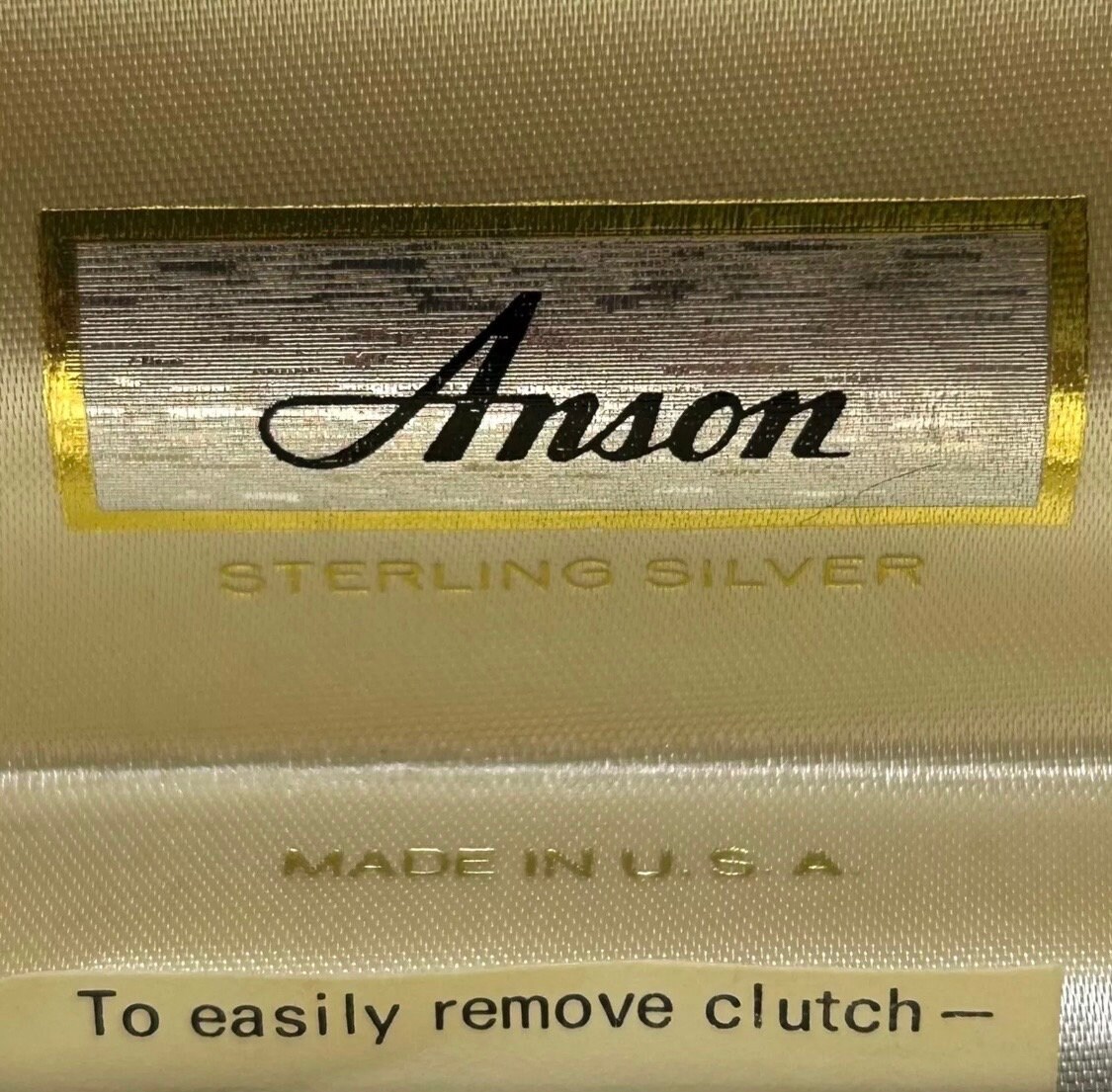 Vintage Anson Sterling Silver Letter Initial "u" Lapel Stick Pin ...