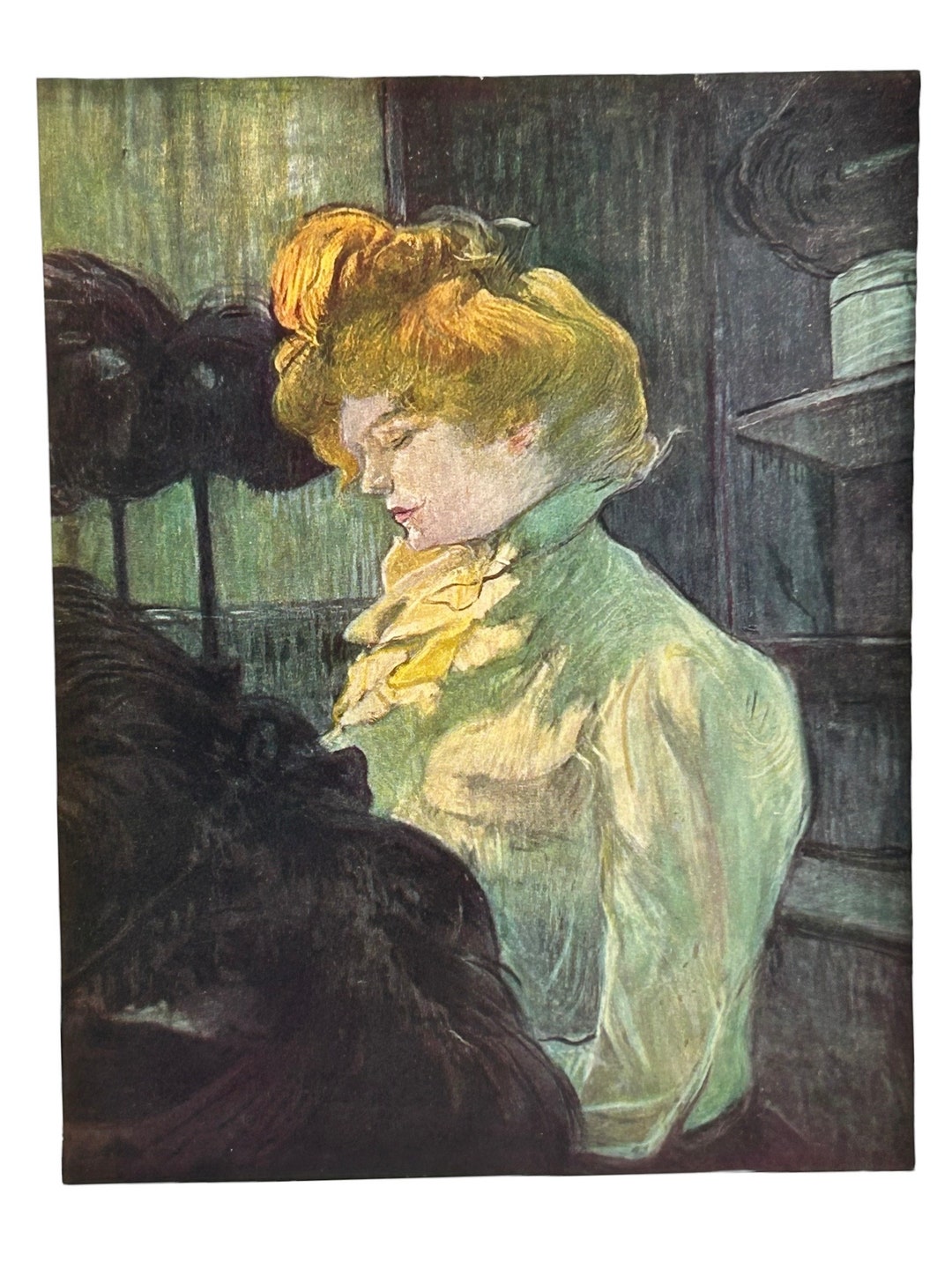 Vintage Toulouse-lautrec Art Print the Modiste 1900 France - Etsy