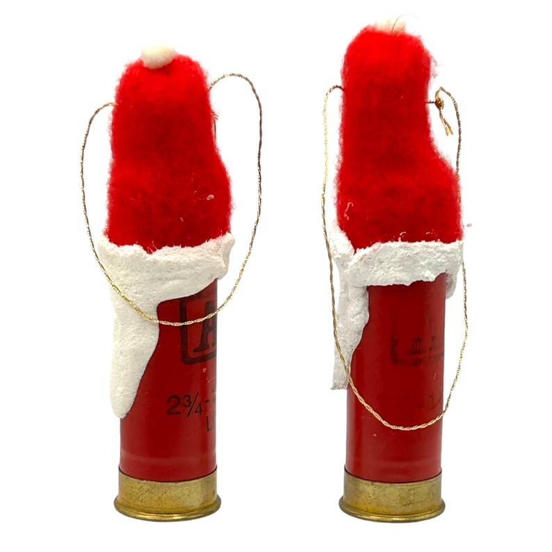 Vintage Santa Claus Winchester Shell Christmas Ornaments Homemade - Etsy