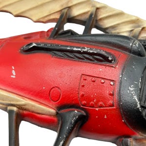 Vintage Cast Metal WW1 Aircraft Airplane Biplane Wall Art 20x8.5 by ...