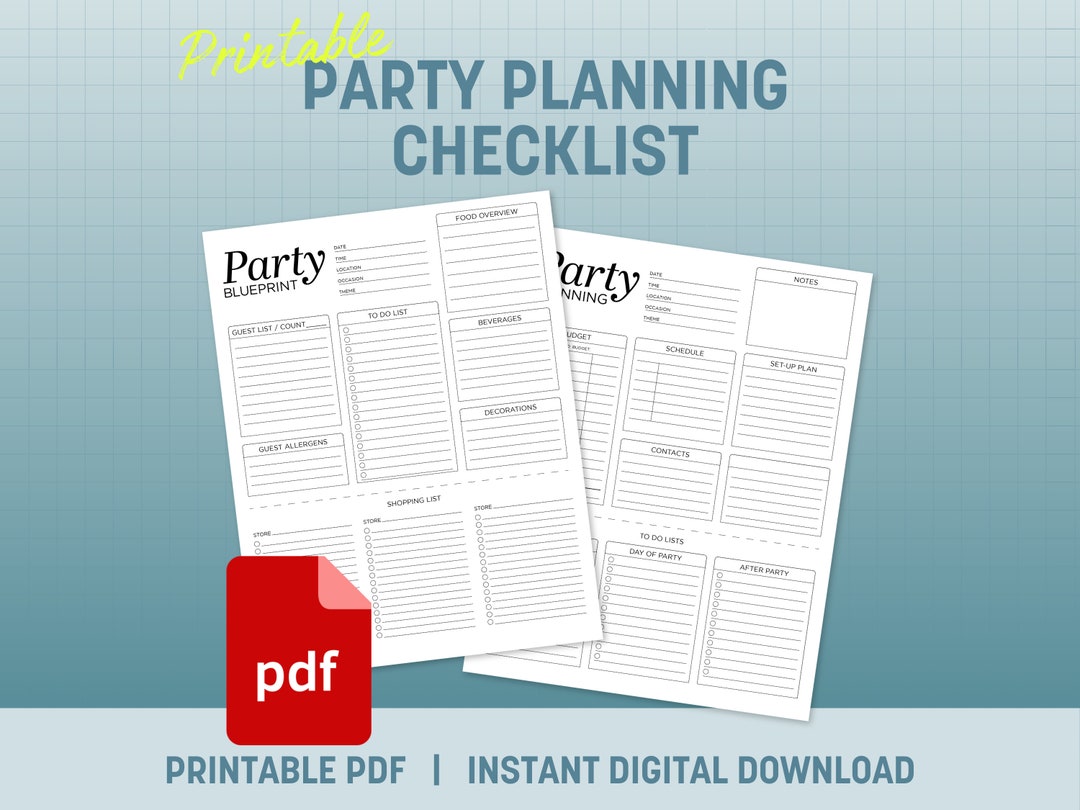 Designing The Ultimate Party Planning Checklist – IUJLEO