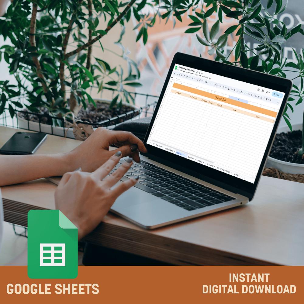 Thanksgiving Dinner Planning for Google Sheet, Thanksgiving Menu ...