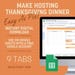 Thanksgiving Dinner Planner: Google Sheets Menu Template (digital ...