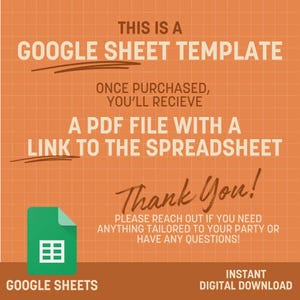 Thanksgiving Dinner Planner: Google Sheets Menu Template (digital ...