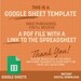 Thanksgiving Dinner Planner: Google Sheets Menu Template (digital ...