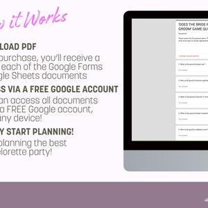 Bachelorette Party Planning Kit: Google Sheets & Forms (digital ...