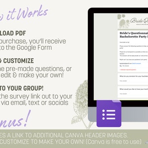 Bride Survey for Bachelorette Party Planning, Bridesmaid Party Survey ...