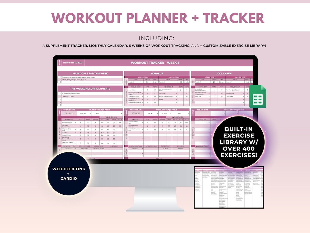 Workout Planner + Tracker | Fitness Tracker | Weightlifting + Cardio ...