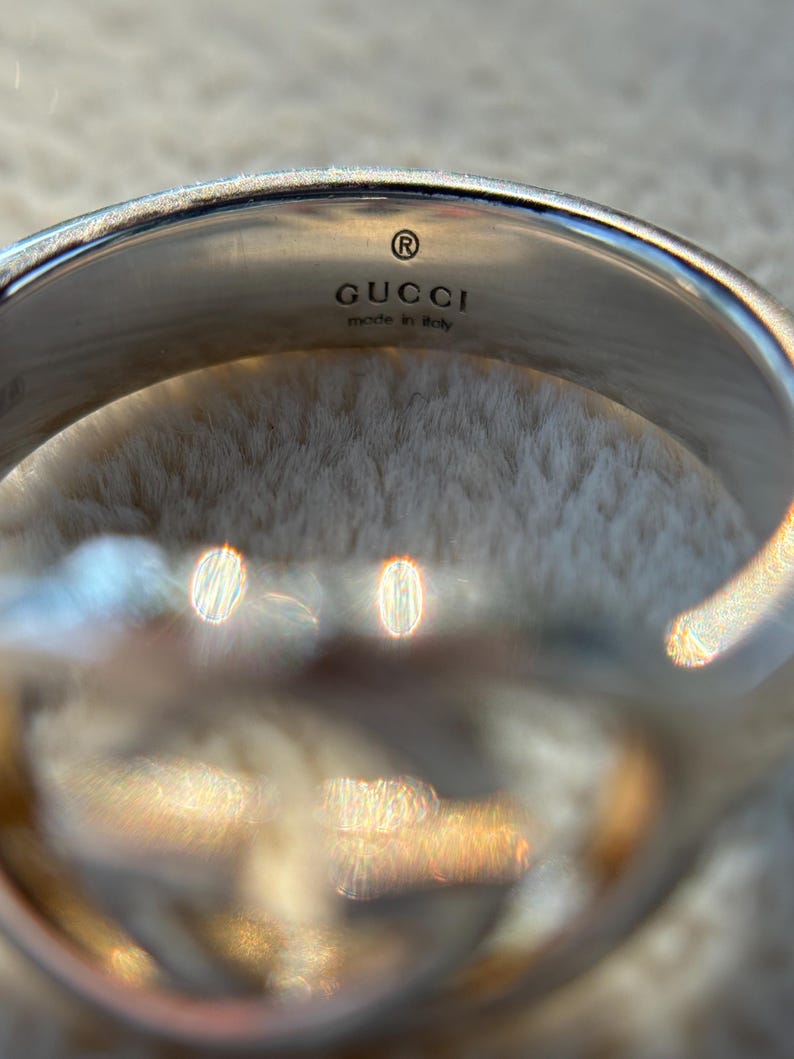 Vintage Gucci “G” Interlocking Ring - Etsy