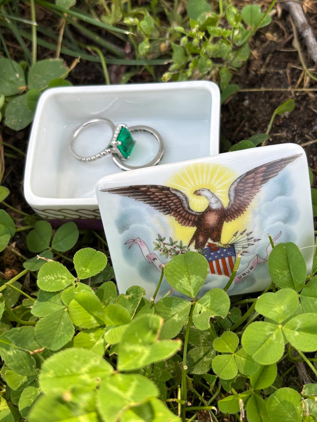 Vintage Limoges Eagle Jewelry Box - Etsy