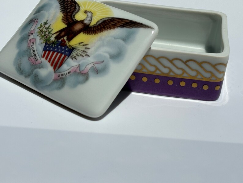 Vintage Limoges Eagle Jewelry Box - Etsy