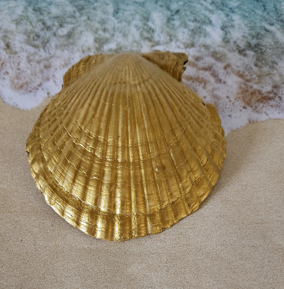 Beautiful Decoupage Shell,jewelry Dish, Trinket Dish,shell Art ...