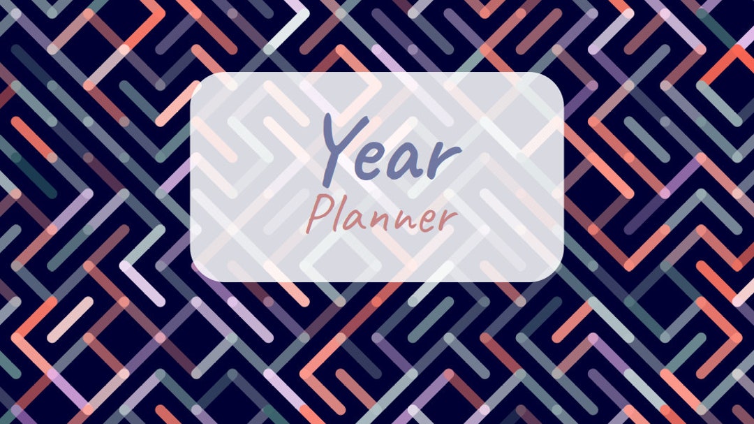 The Ultimate Year-long Printable Planner - Etsy