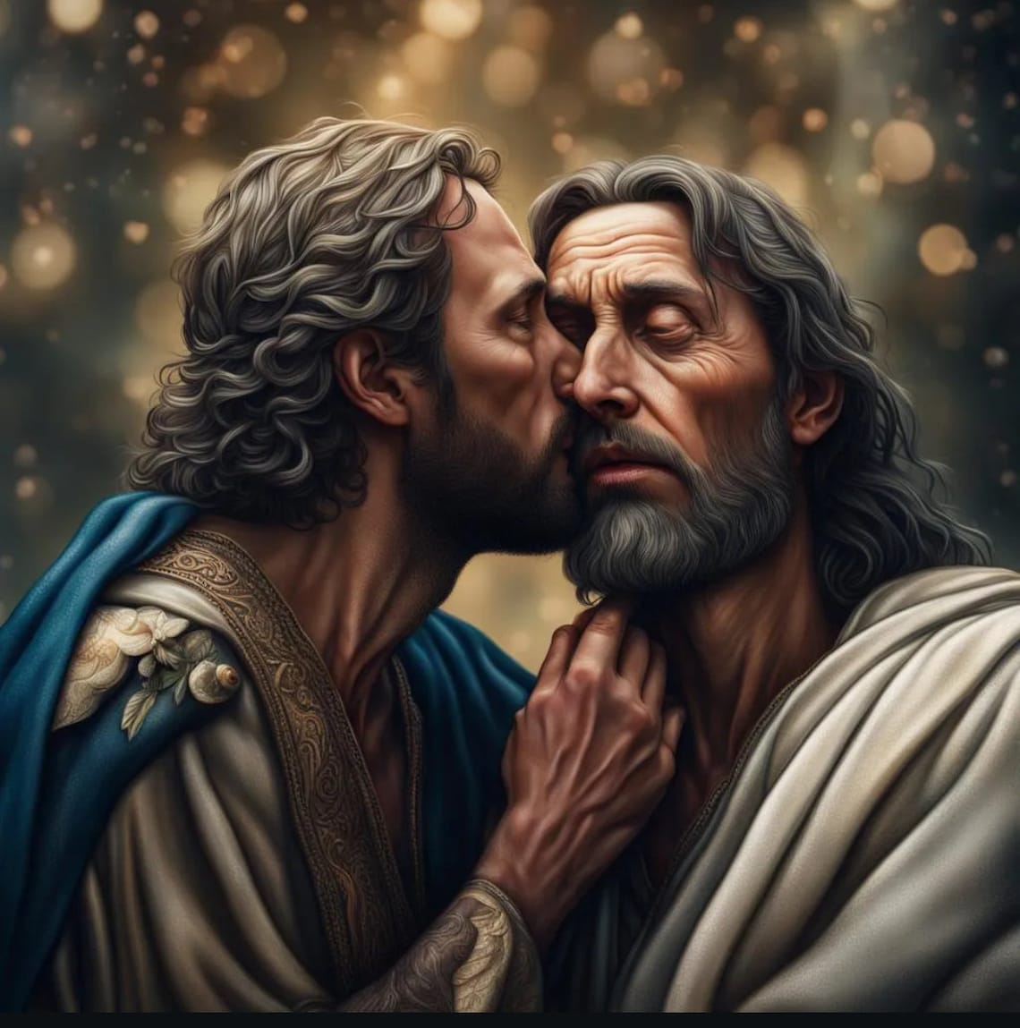 Judas Betrays Jesus At Gethsemane Etsy