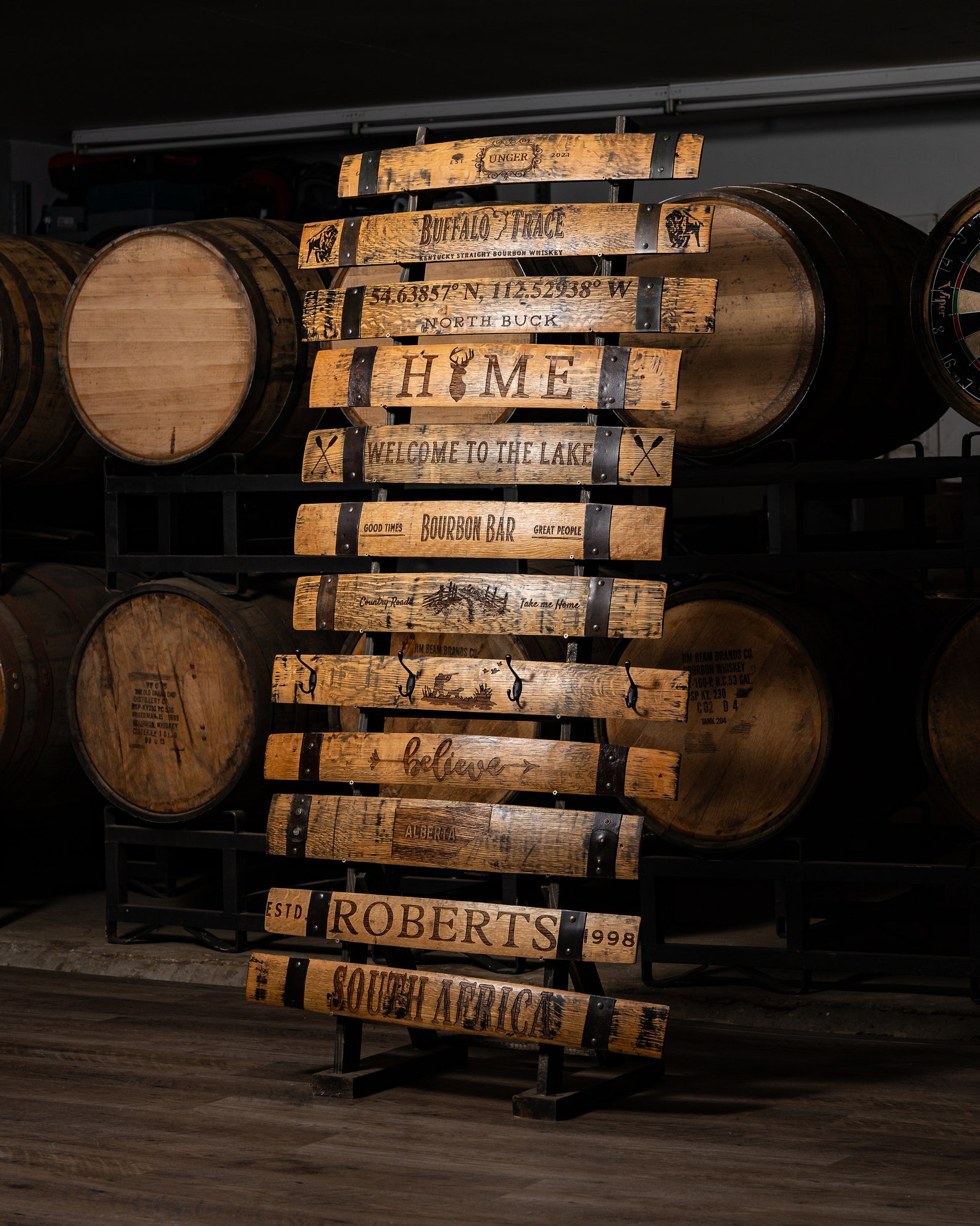 Engraved Barrel Stave Housewarming Gift Sign Closing Gifts Unique Gift ...