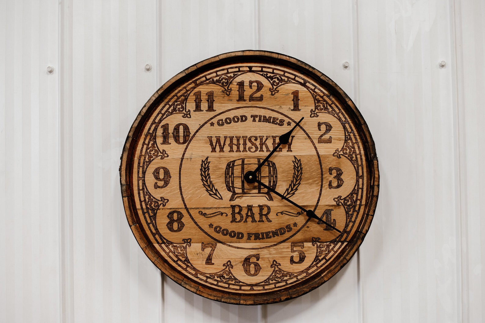 Custom Solid Oak Clock | Simple Wooden Wall Clocks | Wall Decor for ...