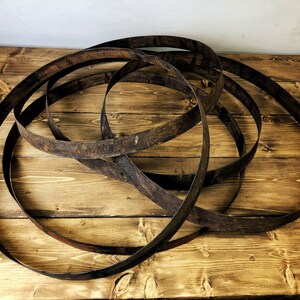 Set of 6 Barrel Hoops – Perfect for Home Decor and DIY Projects ...
