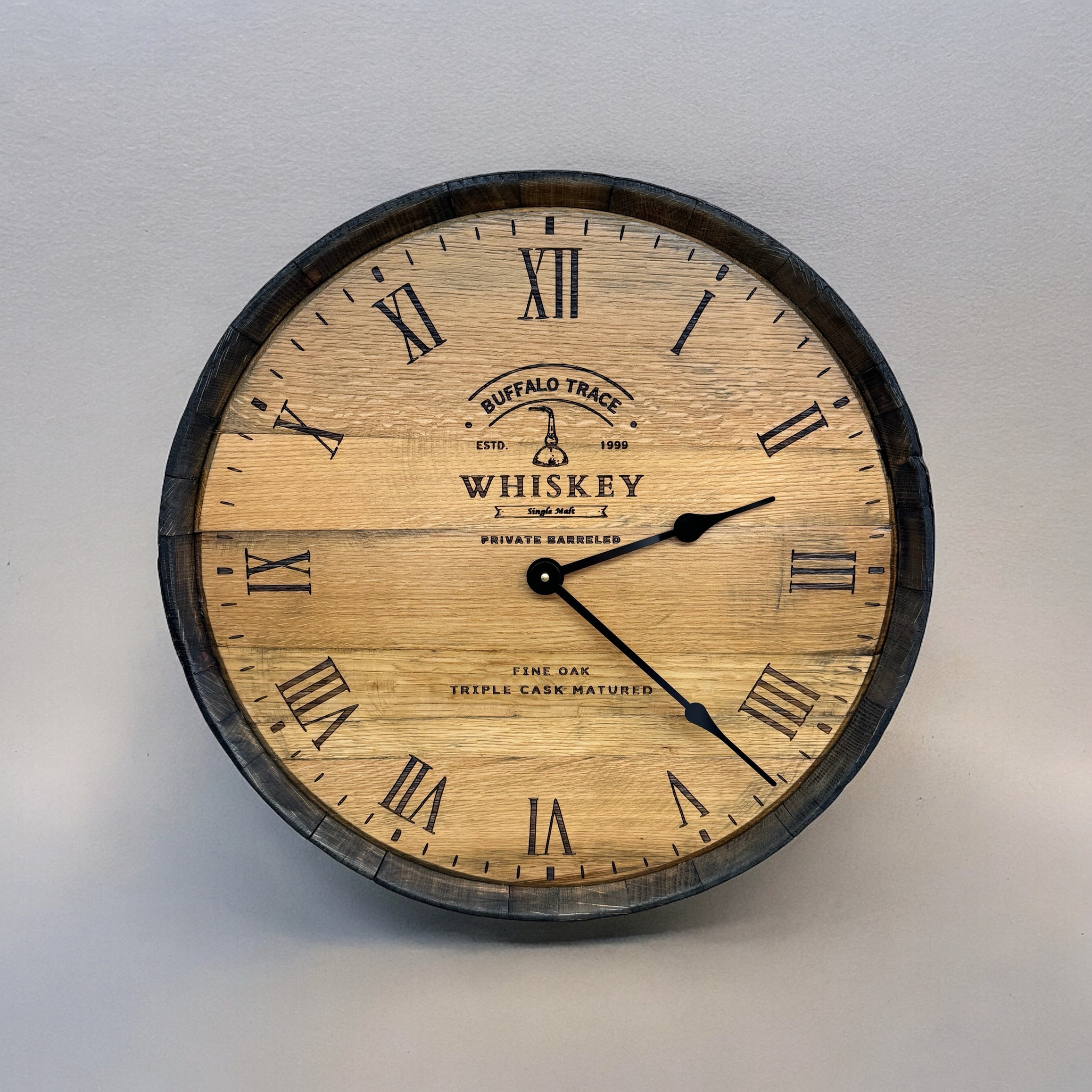 Custom Solid Oak Clock | Simple Wooden Wall Clocks | Wall Decor for ...