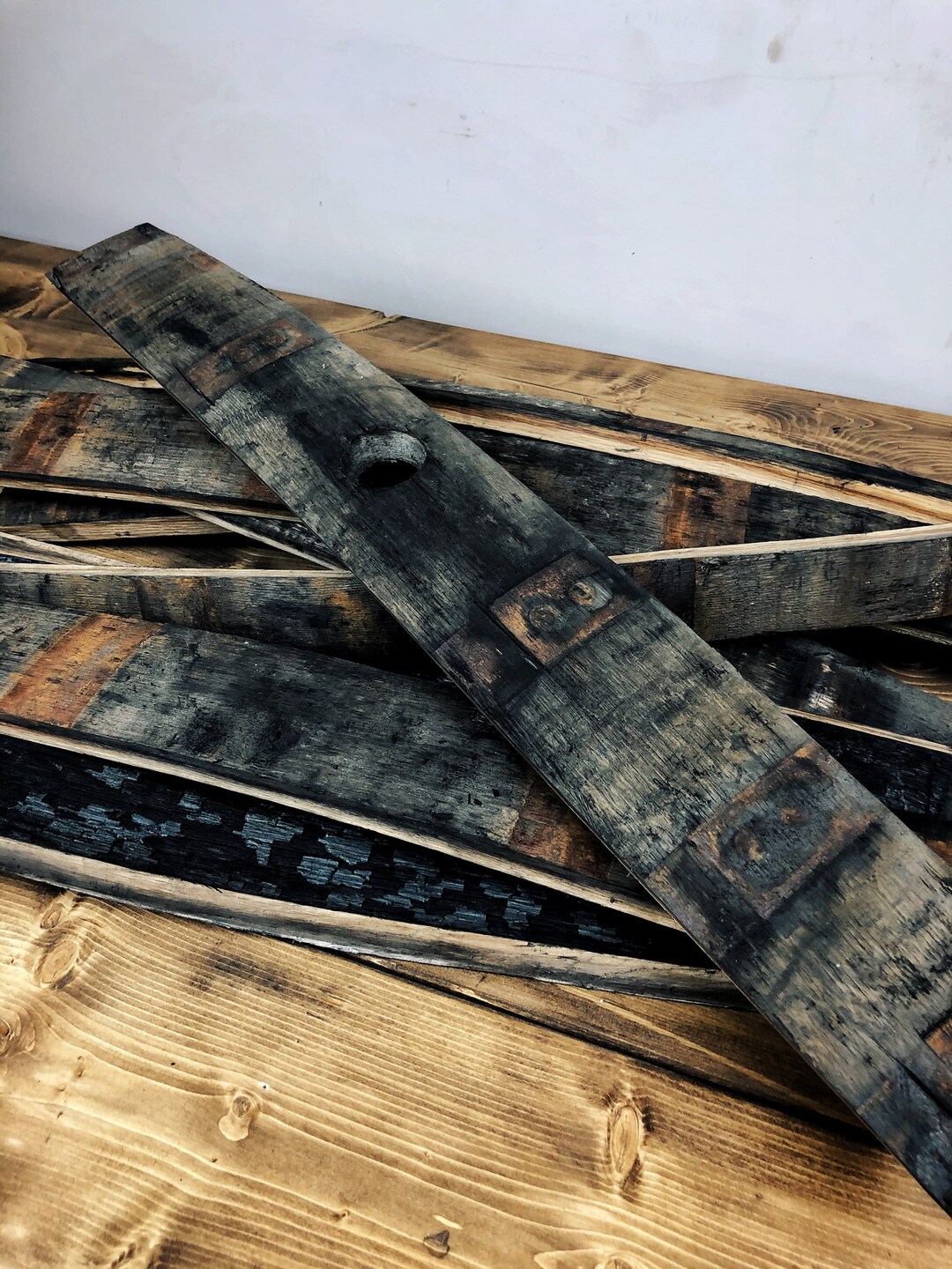 Set of 10 Authentic Whisky Barrel Stave | Rustic Wood for DIY Projects ...