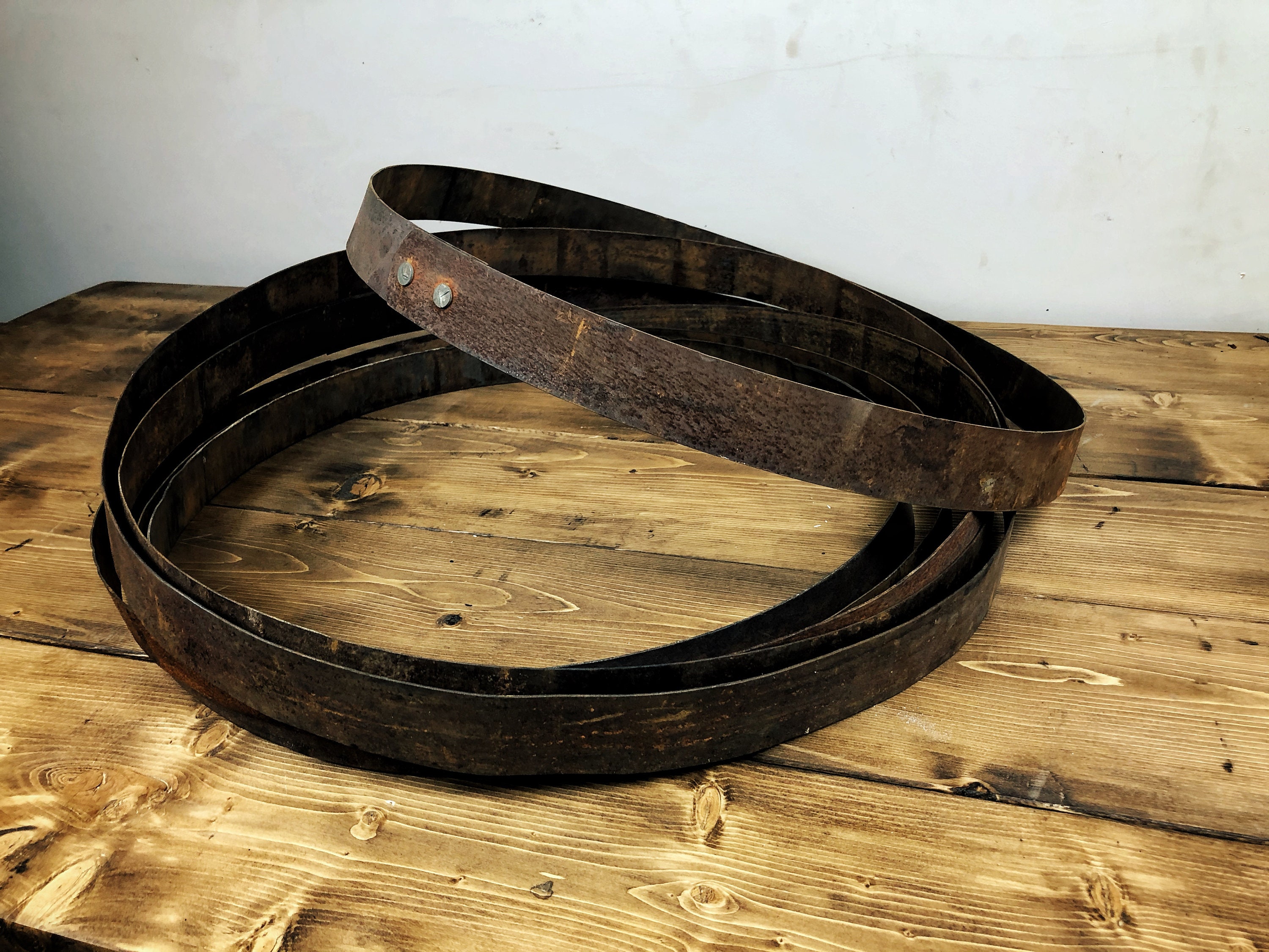 Set of 6 Barrel Hoops – Perfect for Home Decor and DIY Projects ...