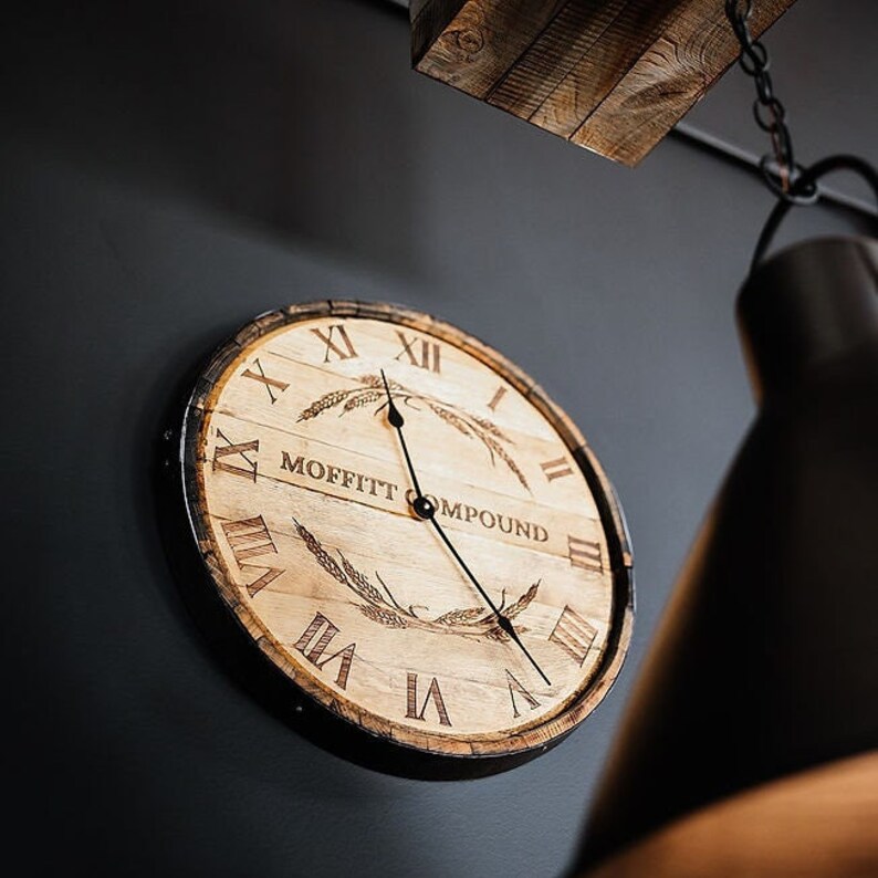 Custom Solid Oak Clock | Simple Wooden Wall Clocks | Wall Decor for ...