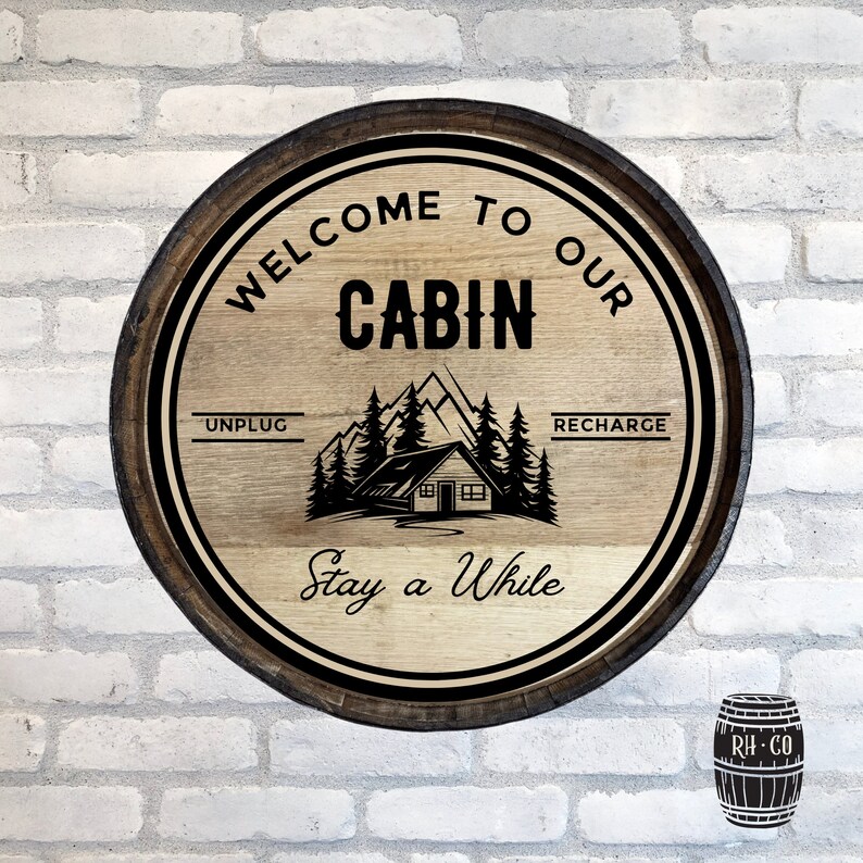 Welcome to Our Cabin Svg, Cabin Svg, Lake Svg, Cabin Sign, Digital ...