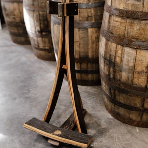 Rustic Oak Guitar Stand | Handcrafted Barrel Stave Design ...